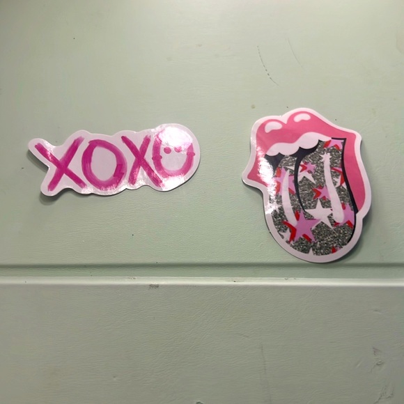Other | 2 Pack Of Stickers A Tongue And Xoxo Sticker Fun To Put On Your ...